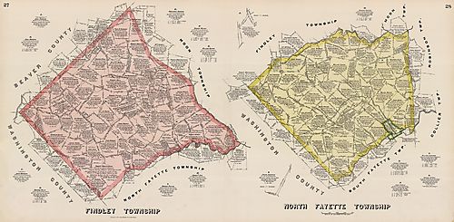 Plate no. 28 [includes plate 27] - Findlay and North Fayette Township ...