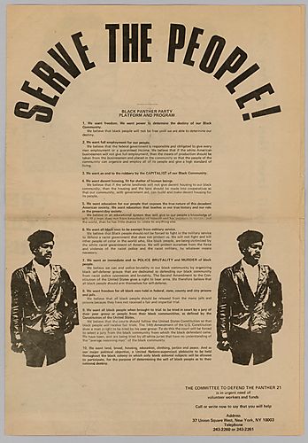 "Serve The People" Black Panther Flyer | Digital Pitt