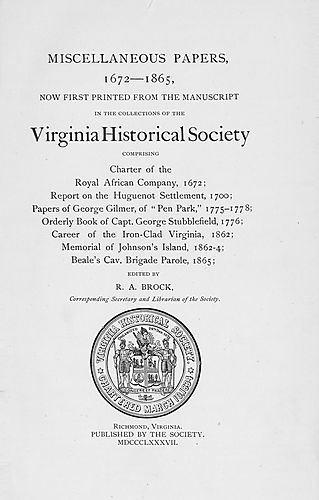 Miscellaneous papers, 1672-1865 | Digital Pitt