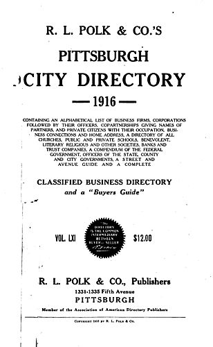R.L. Polk & Co.'s Pittsburgh city directory | Digital Pitt