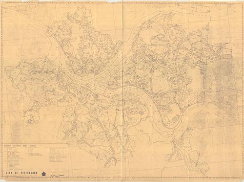 City of Pittsburgh zoning district map, published by the Pittsburgh ...