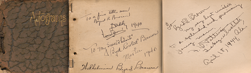 Byrd R. Brown Autograph Album | Digital Pitt